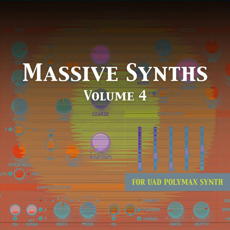 Massive Synths Vol 4 for UAD PolyMAX Synth